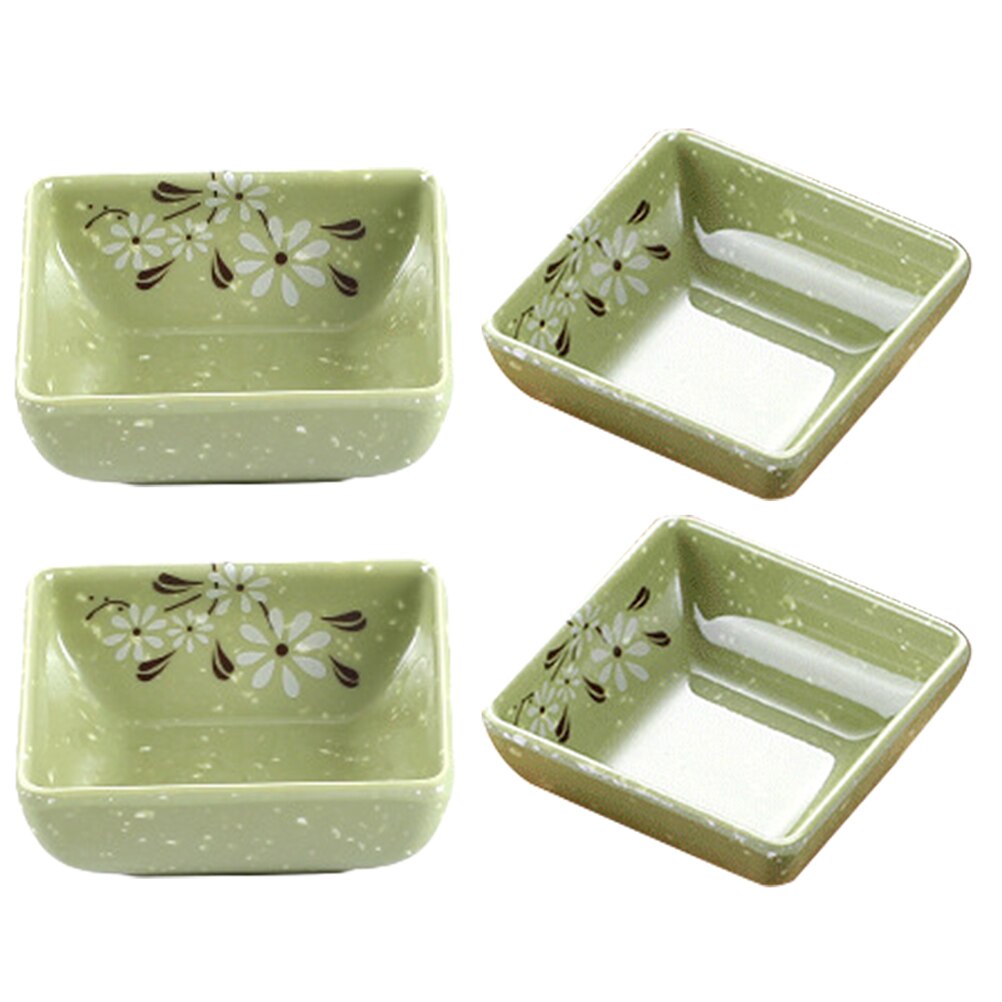 4 Pcs Melamine Seasoning Plates Small Sauce Dishes... – Vicedeal