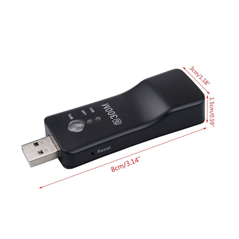 300Mbps Universal Wireless Wifi Adapter Netwerk-Ka... – Vicedeal