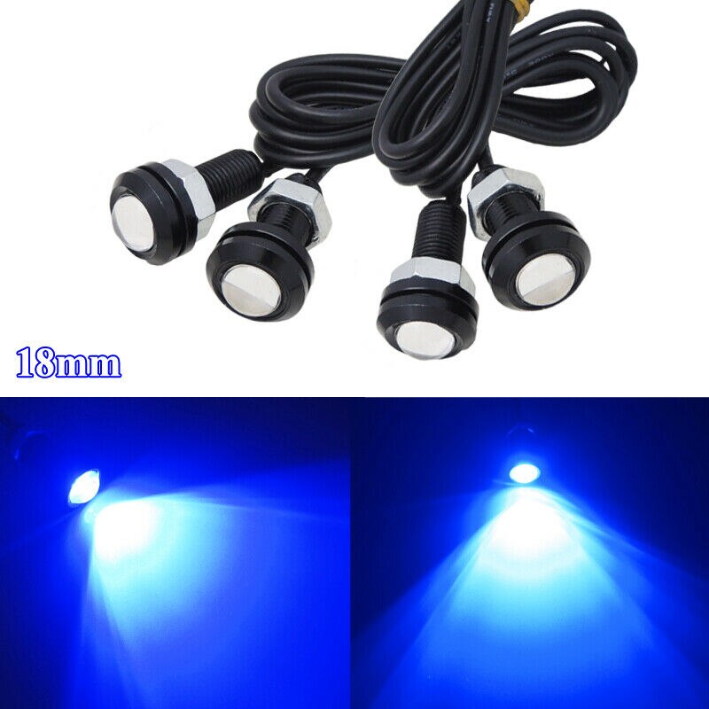 4pcs LED Light Ultra Blue Eagle Eye Motorcycle Tr... – Grandado