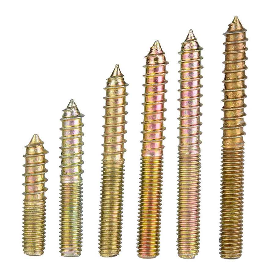 60pcs M8 dowel screw double-headed screw hanger wo... – Grandado