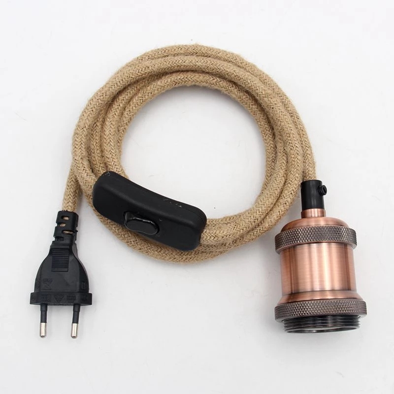 Vintage Lamp Houder Met Europese Stekker Netsnoer ... – Vicedeal