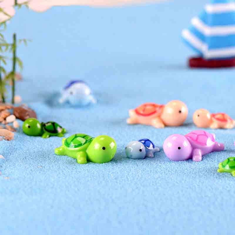 5 Pcs Colorful Mini Turtle DIY Toys Crafts Figure ... – Grandado