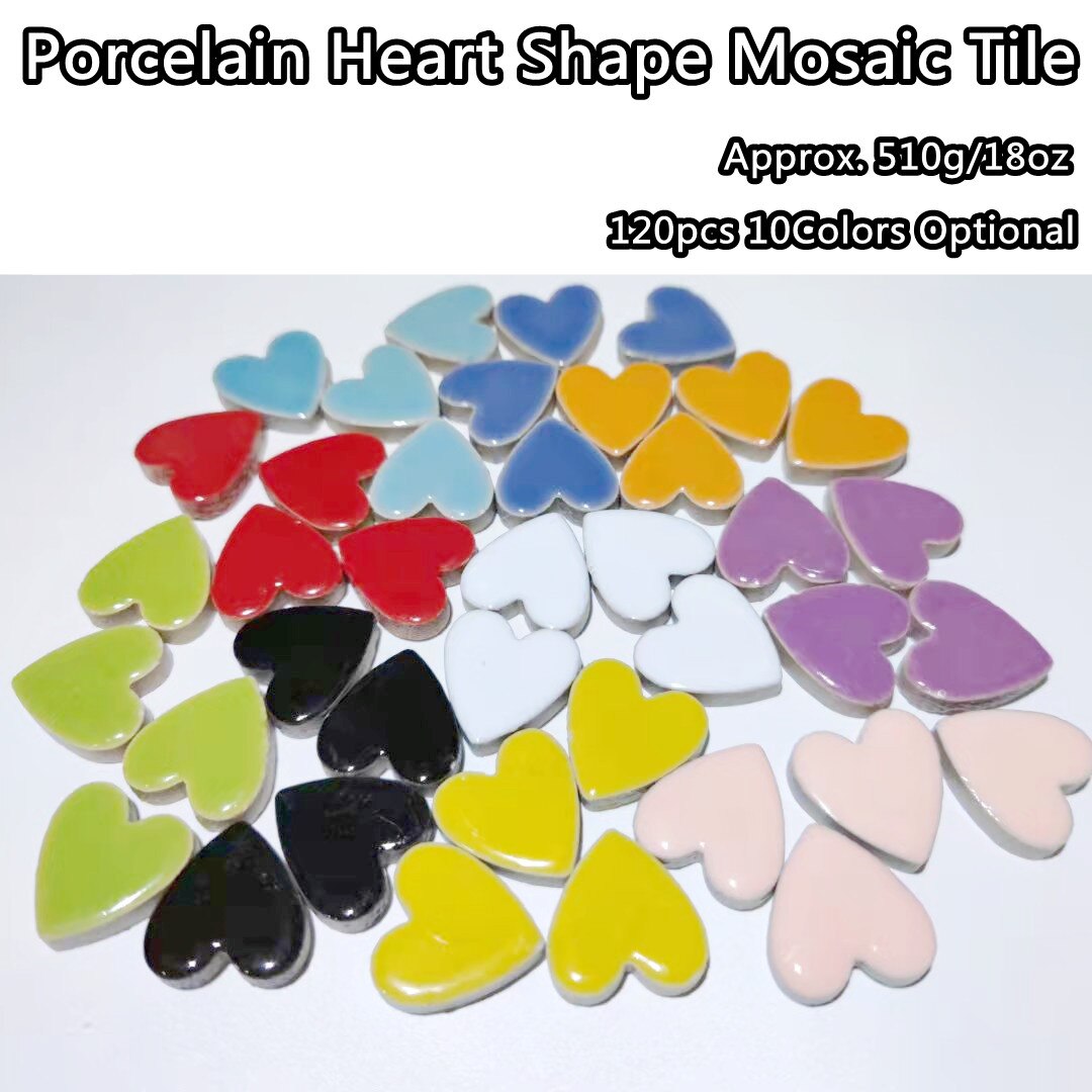 120pcs(Approx. 510g/18oz) Porcelain Heart Shape Mo... – Vicedeal
