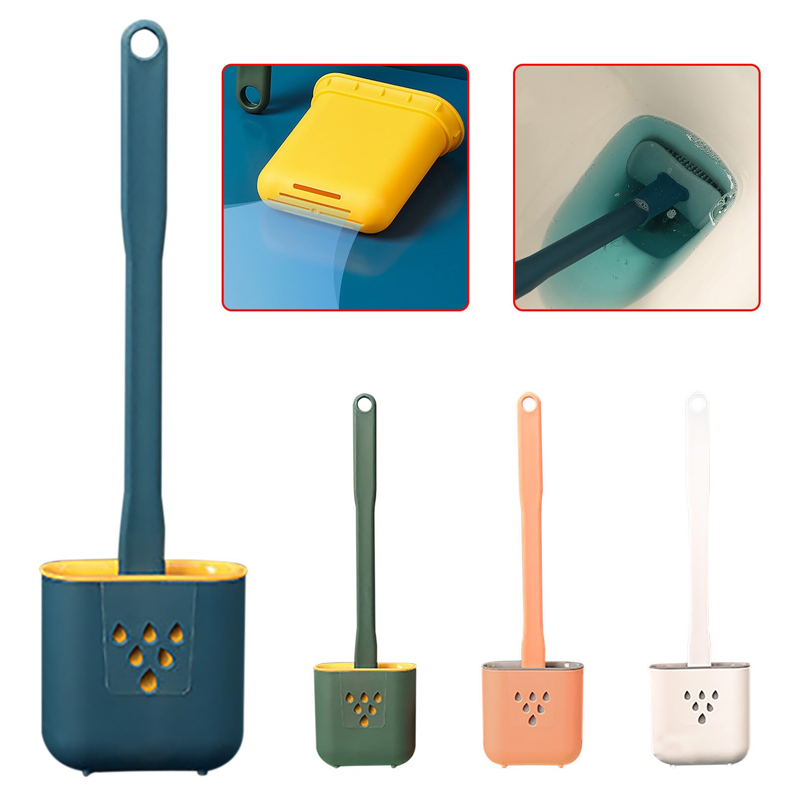 25 # Toiletborstel Geen Dode Wassen De Wc Silicone... – Vicedeal