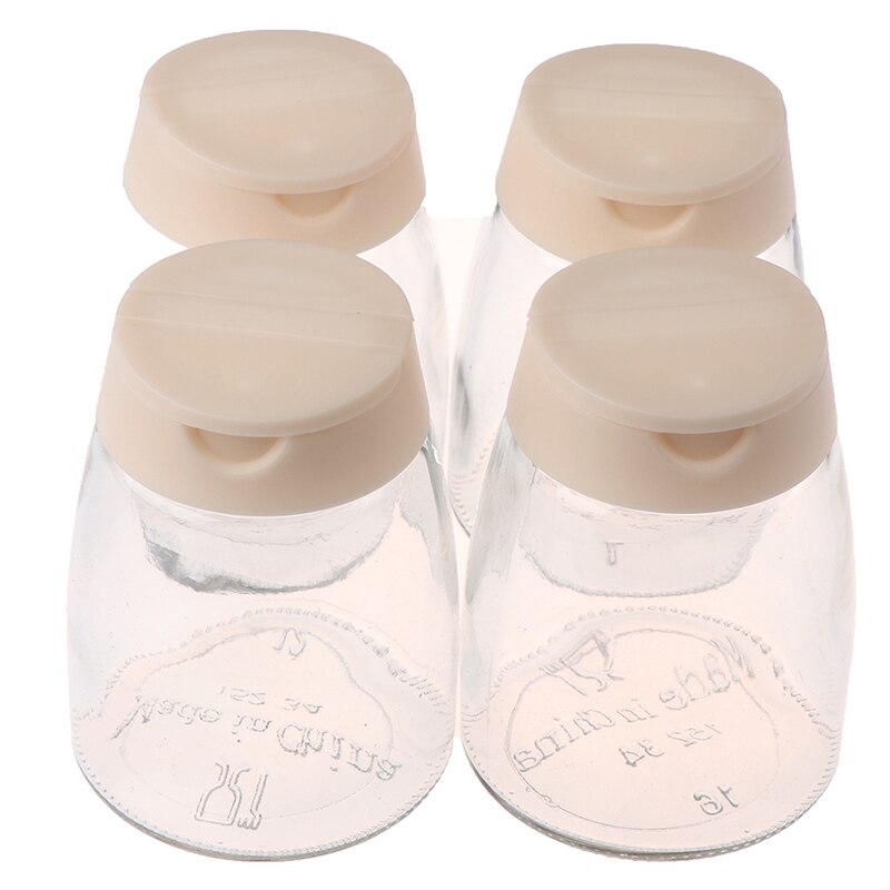 4 adet/takım kalınlaşmak çeşni şişesi şeffaf cam baharat Shaker baharat ...