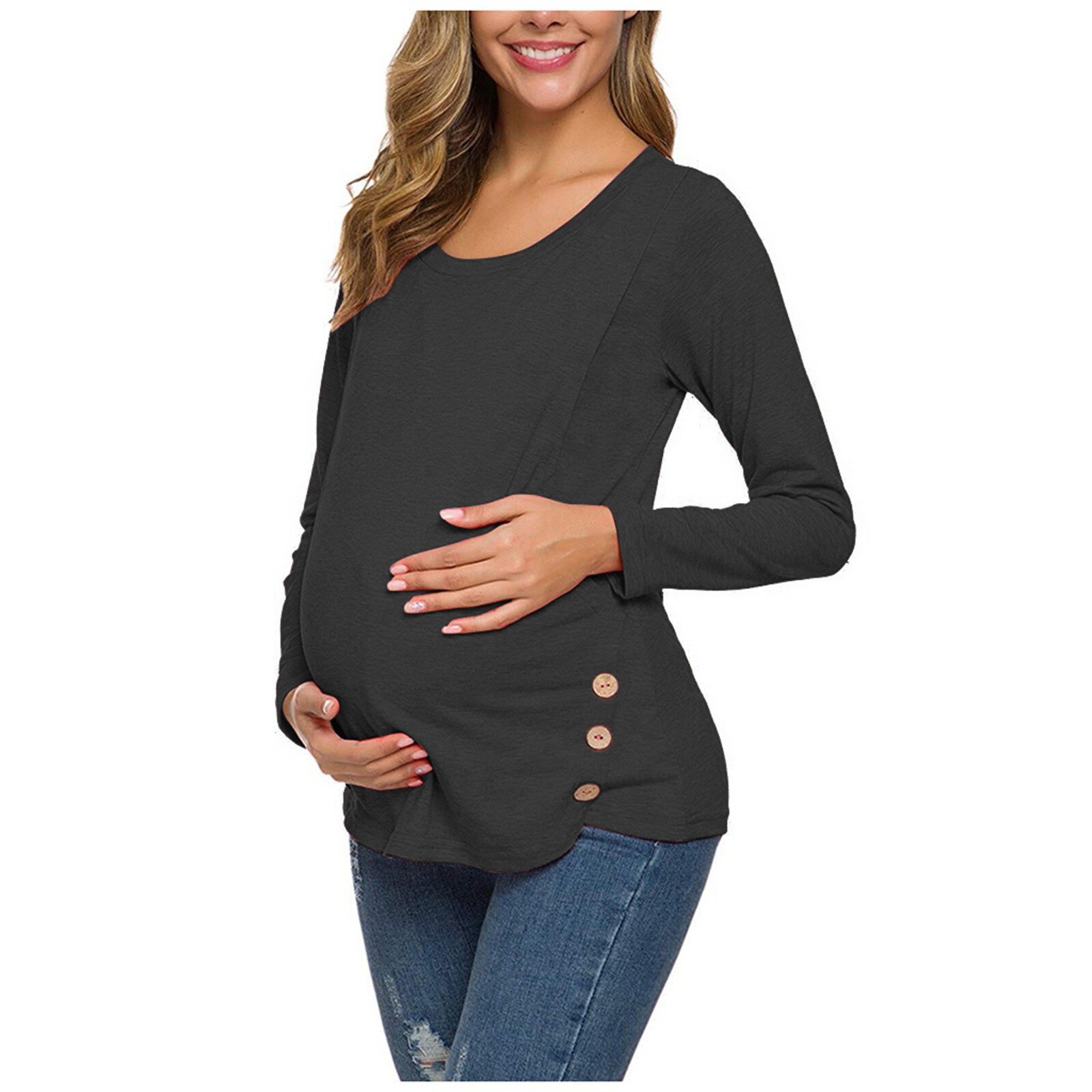 Pregnant Clothes Women S Maternity Long Sleeve Sid Vicedeal