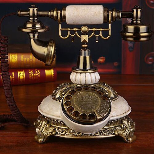 Vintage Telephone European fixed Swivel Plate Rota... – Grandado