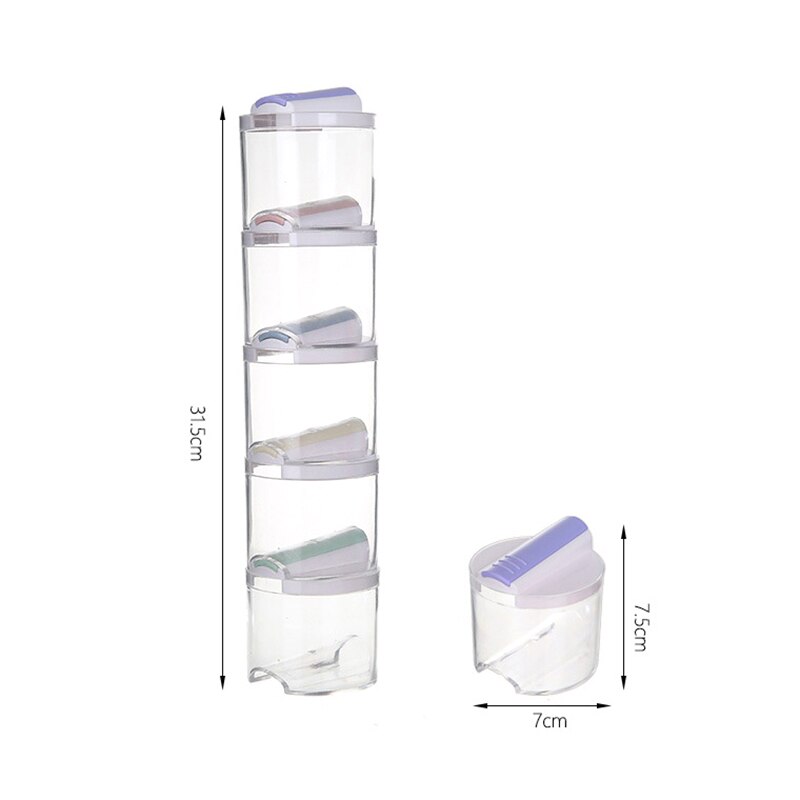 5pcs/Set Stackable Spice Jar Seasoning Box Kitchen... – Grandado