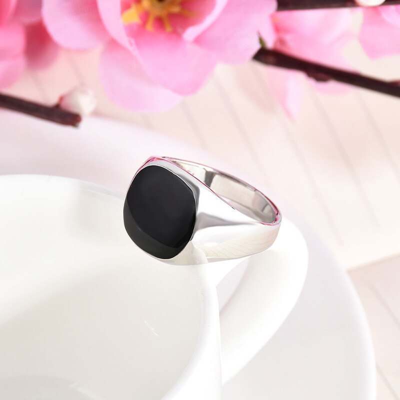 Solid Stainless Steel Polished Men Ring Band Biker... – Vicedeal