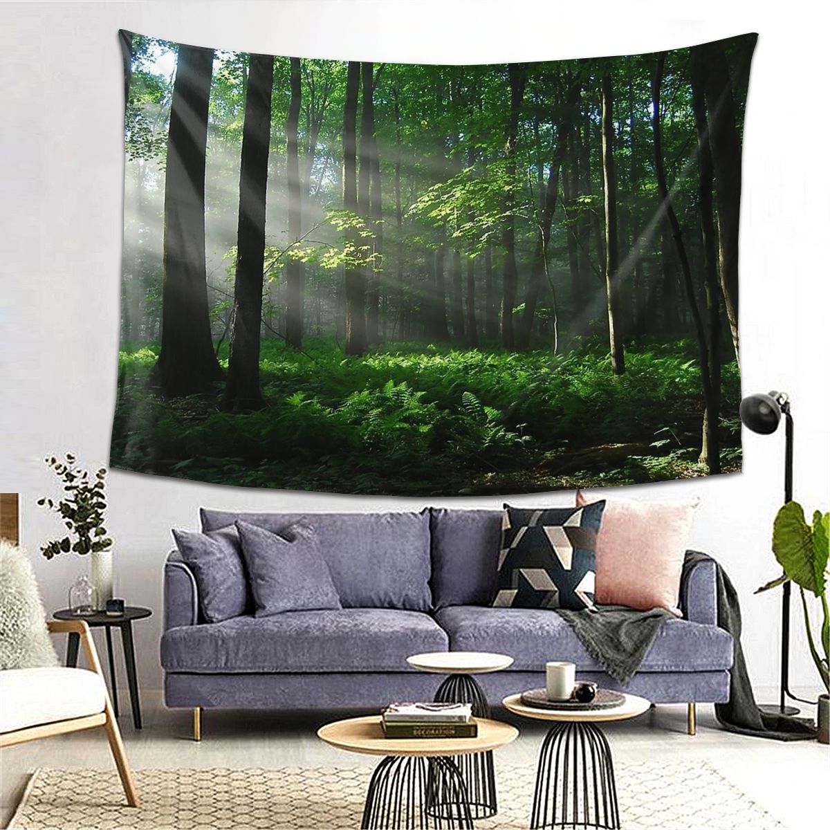 Verlichte Bos Tapisserie Tafelkleed Natuurlijke Bo... – Grandado