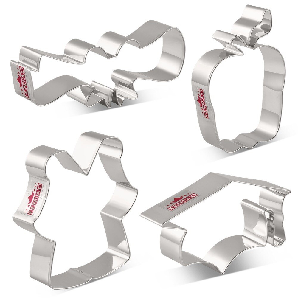 KENIAO Graduation Cookie Cutter Set-4 PC-Graduatio... – Vicedeal
