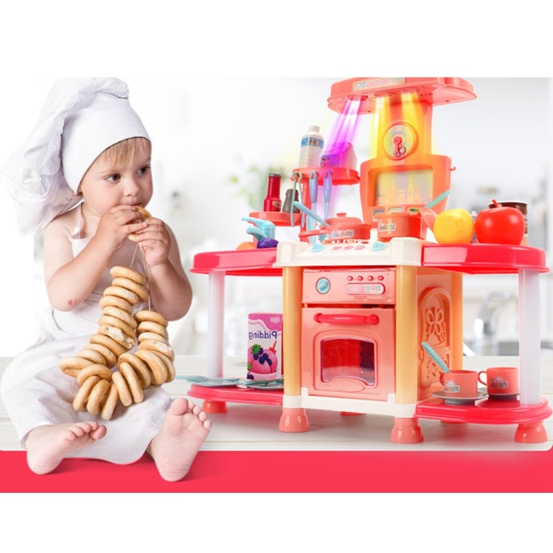 29PCS Children's Play House Kitchen Toy Set Sound ... – Grandado