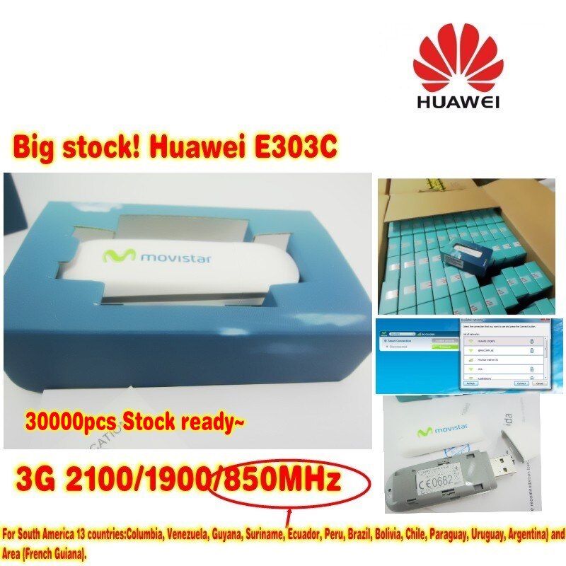 Huawei E303c 3G Data Card Dongle 850/900/2100mhz – Grandado