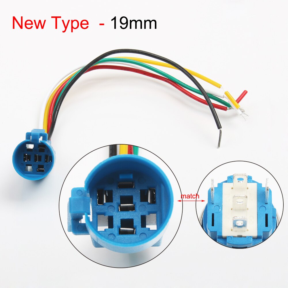 16mm 19mm 22mm cable socket for metal push button ... – Grandado