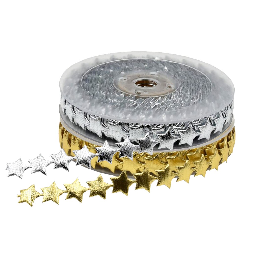 2 Piece 15 Meter Star Ribbon Trim for Xmas Christm... – Vicedeal