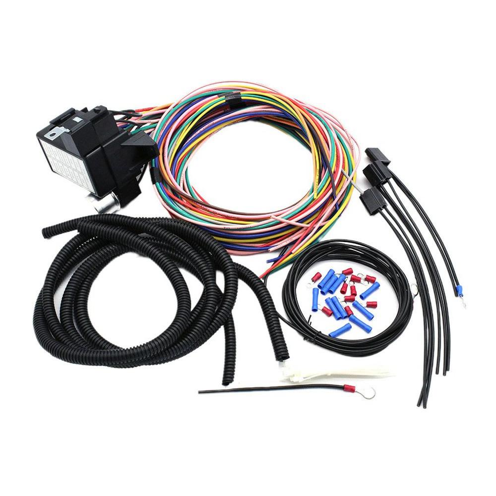 Universal 14 Fuse 12v 14 Circuit Wire Harness Stre... – Vicedeal