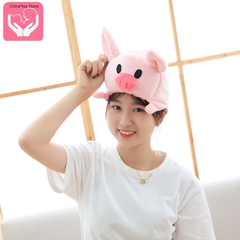 Pig Hat Cute Pink Pig Head Hat Children's Phot... – Grandado
