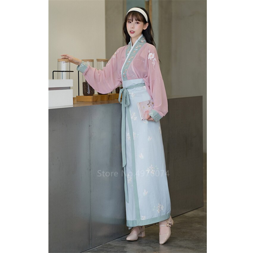 Tang Dynasty Ancient Costume Hanfu Dress Women Fol... – Grandado