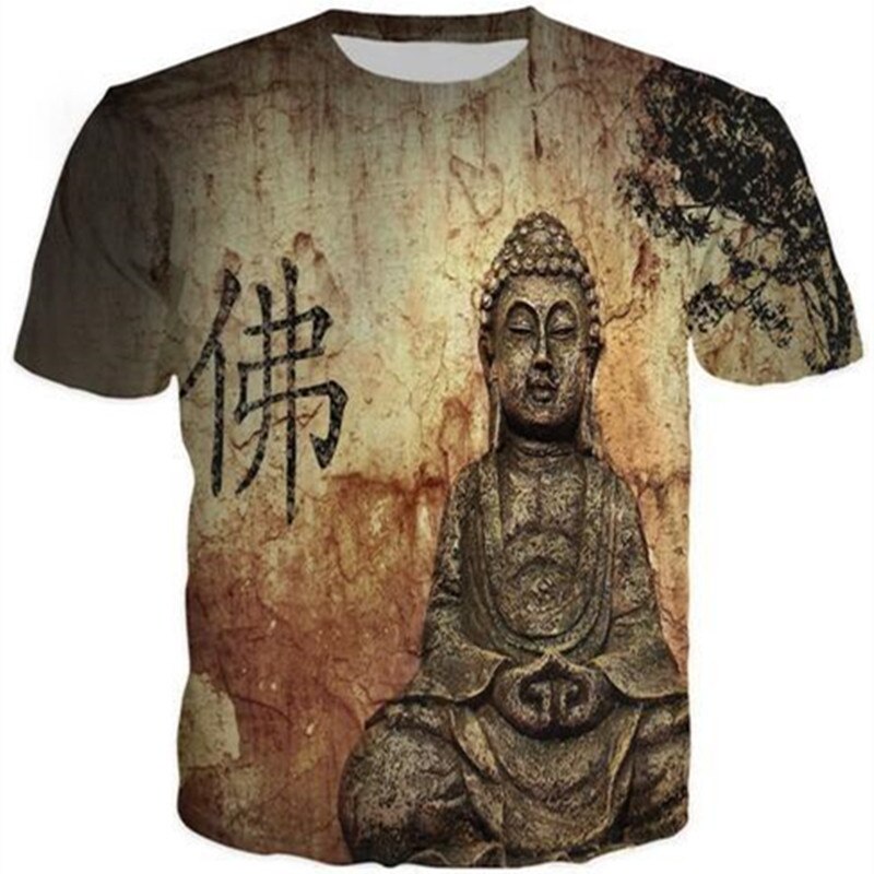 ConMotion Buddha Zen Tshirt 3D T-shirts EUR Size – Vicedeal