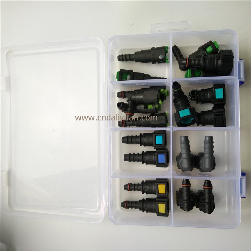 one set SAE Fuel pipe fittings auto Fuel line quic... – Grandado