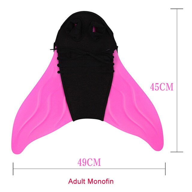 Adult Kids Swimming Monofin Fins Women Girls Swimm... – Vicedeal