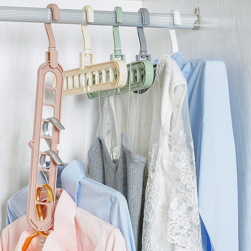Multi-function Folding Hanger 9 Hole Rotating Magi... – Grandado