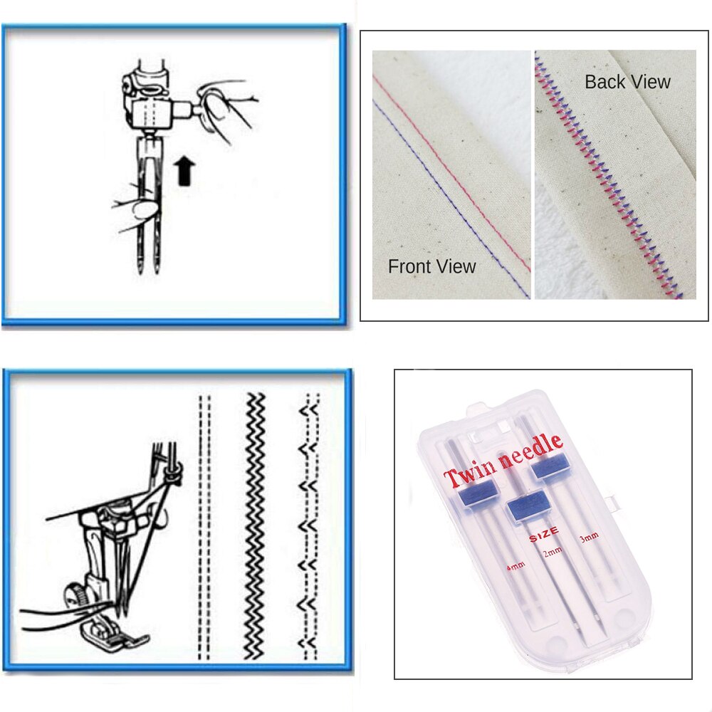3 Pcs/Set Double Sewing Machine Needles Clothing D... – Grandado