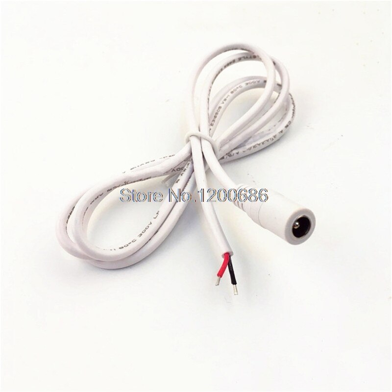 1M 22AWG 0.3mm2 White Female DC 2.1mm x 5.5mm Wire... – Grandado