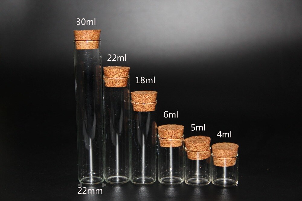 20 stks/partij 4 ml 5 ml 6 ml 18 ml 22 ml Tube Gla... – Grandado