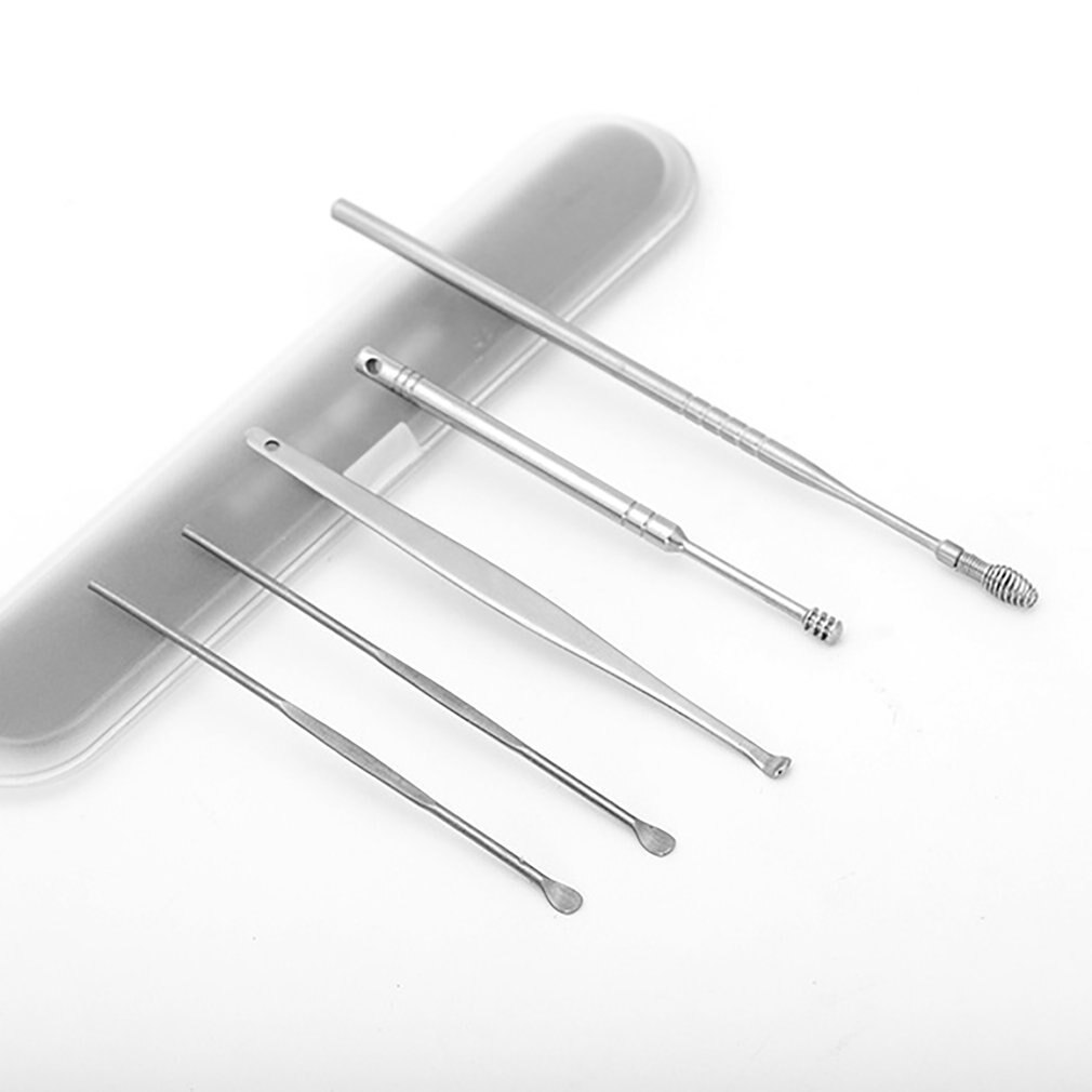 6pcs/set Stainless Steel Ear Scoop Ear Cleaner Adu... – Vicedeal