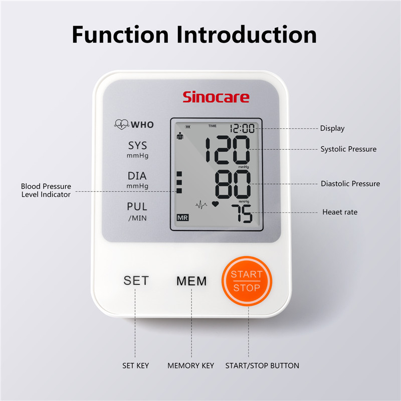 Sinocare Portable Blood Pressure Monitor Tonometer... – Vicedeal