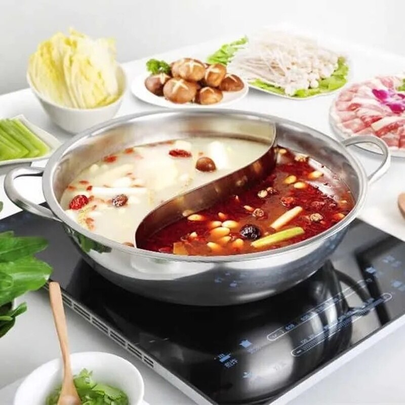 Stainless Steel Pot Hotpot Induction Cooker Gas St... – Grandado