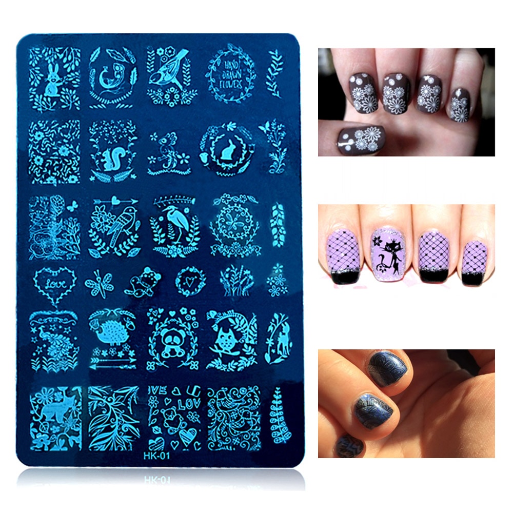 1pcs Stamping Nail Art Image Plate Rectangle Stenc... – Vicedeal