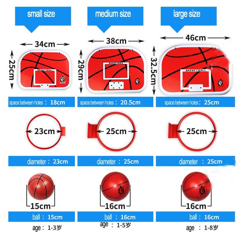 Indoor Adjustable Hanging Basketball Netball Hoop ... – Grandado