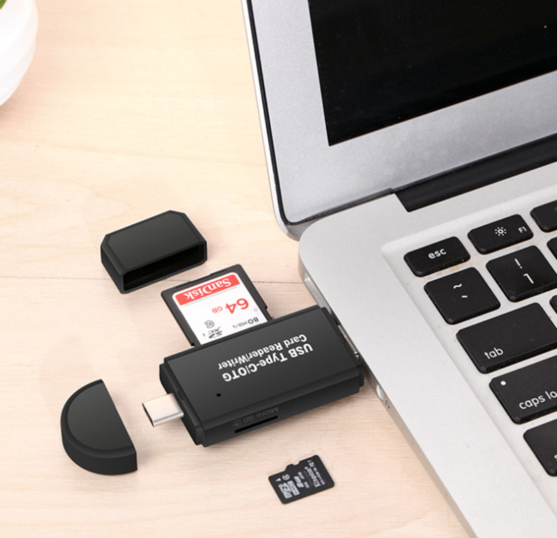 3 in 1 OTG Type-c USB 3.0 Micro SD TF SD OTG Memor... – Grandado