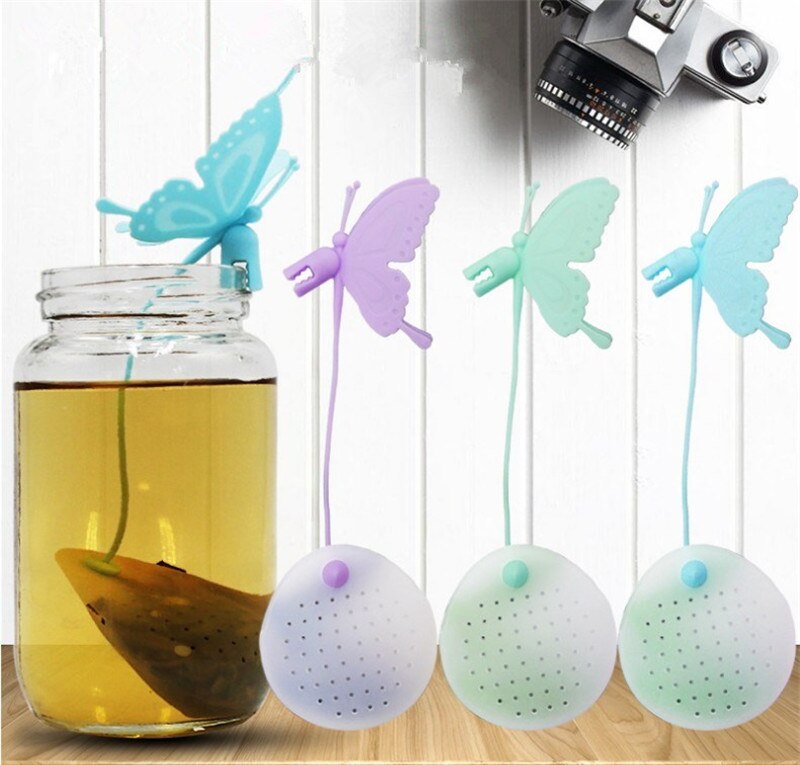 Butterfly Tea Bags Strainers Silicone Filter Tea I... – Vicedeal