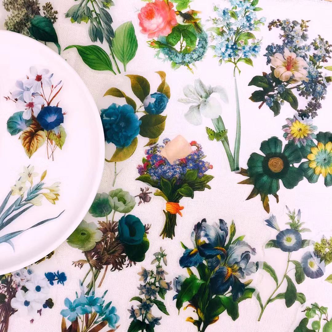 60Pcs Vintage Romantische Bloem Zwavelzuur Papier ... – Vicedeal