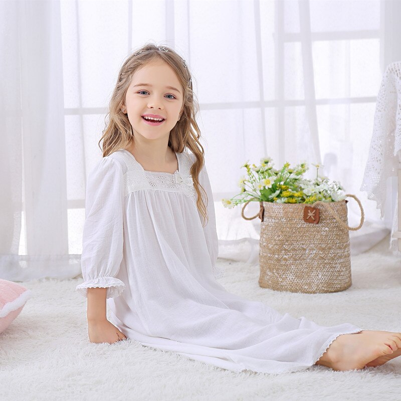 Robe pyjama princesse 100% coton pour filles, vête... – Grandado