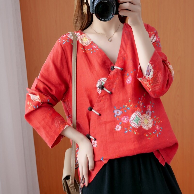 Chinese Style Clothing Women Clothes Cheongsam Top... – Grandado