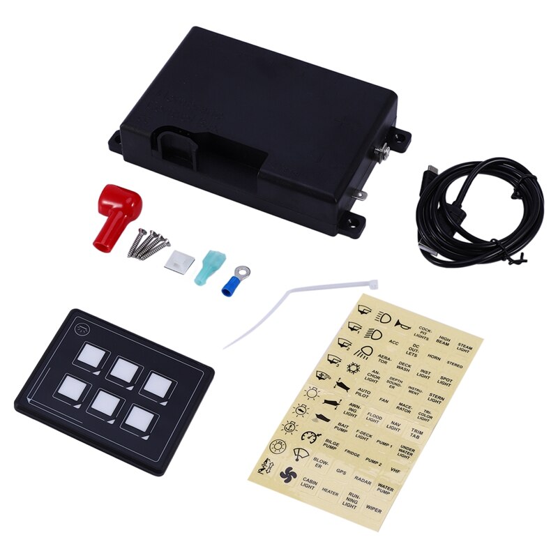 6 Gang LED Slim Switch Control Panel for Boat Cara... – Grandado