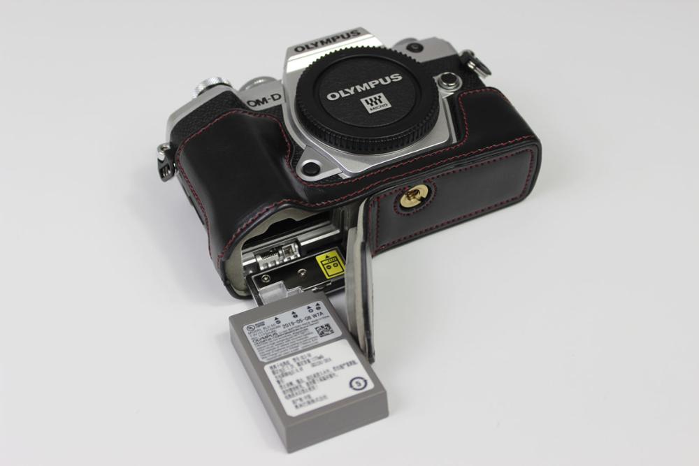 Lederen Bescherm Half Camera Case Grip Voor Olympu... – Vicedeal