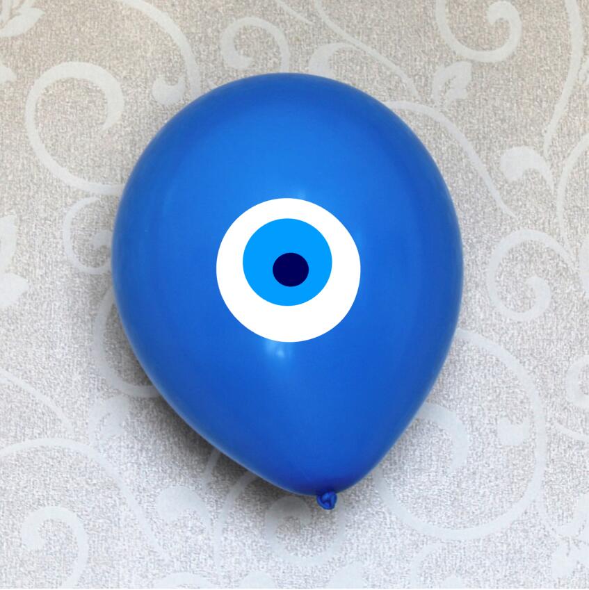 12 Blue evil eyes balloons bachelorette party deco... – Vicedeal