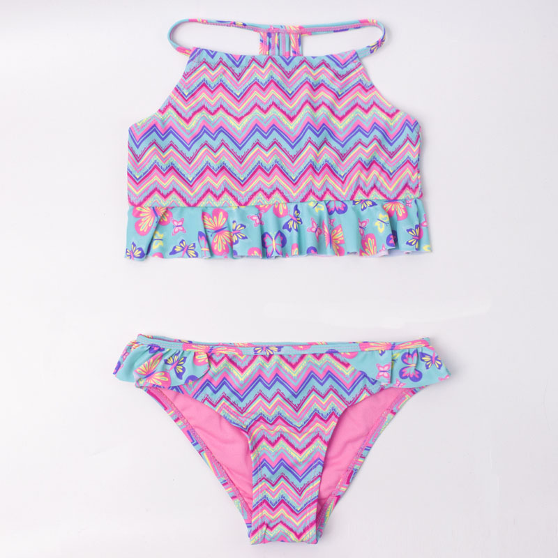 Girl Swimsuit Two Pieces Bikini Swimwear Swim Suit... – Vicedeal