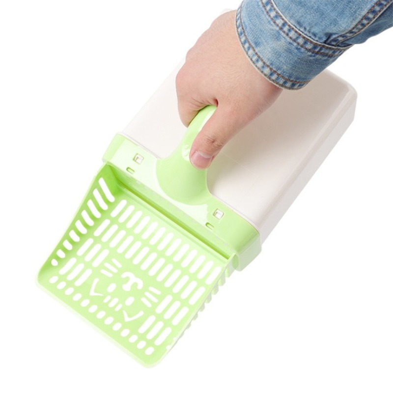Cat Litter Shovel with Bucket Integrated Pet Clean... – Grandado