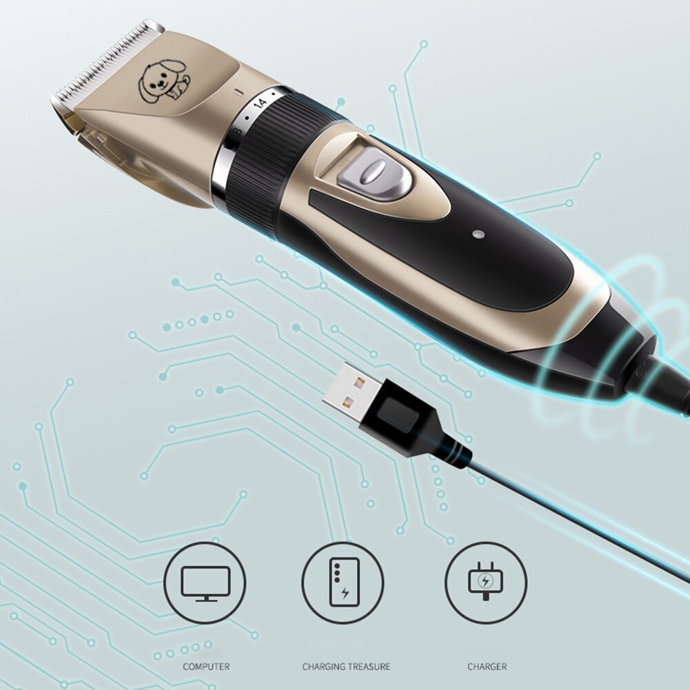 Dog Hair Trimmer Cutter Machine Pet Haircut USB El... – Grandado