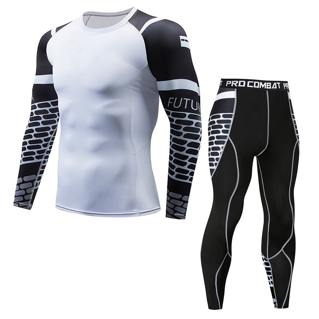 Male Sport Suit Men Running Clothes Sport Wear Yog... – Grandado