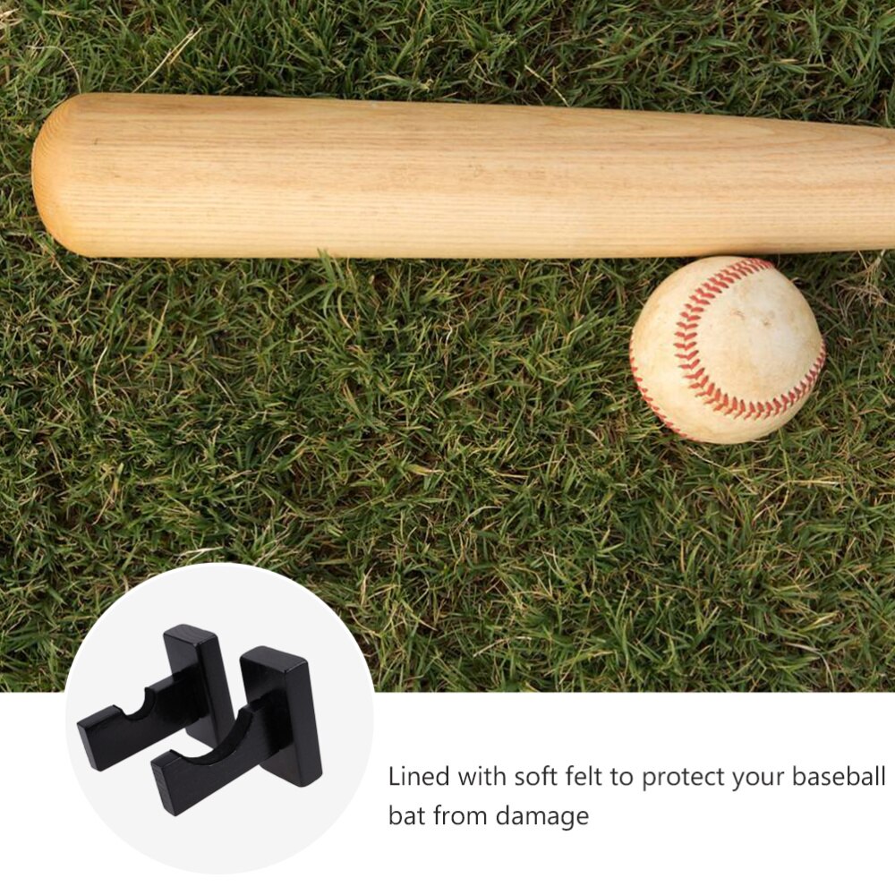 2 Pair Baseball Bat Display Holder Horizontal Wood... – Vicedeal