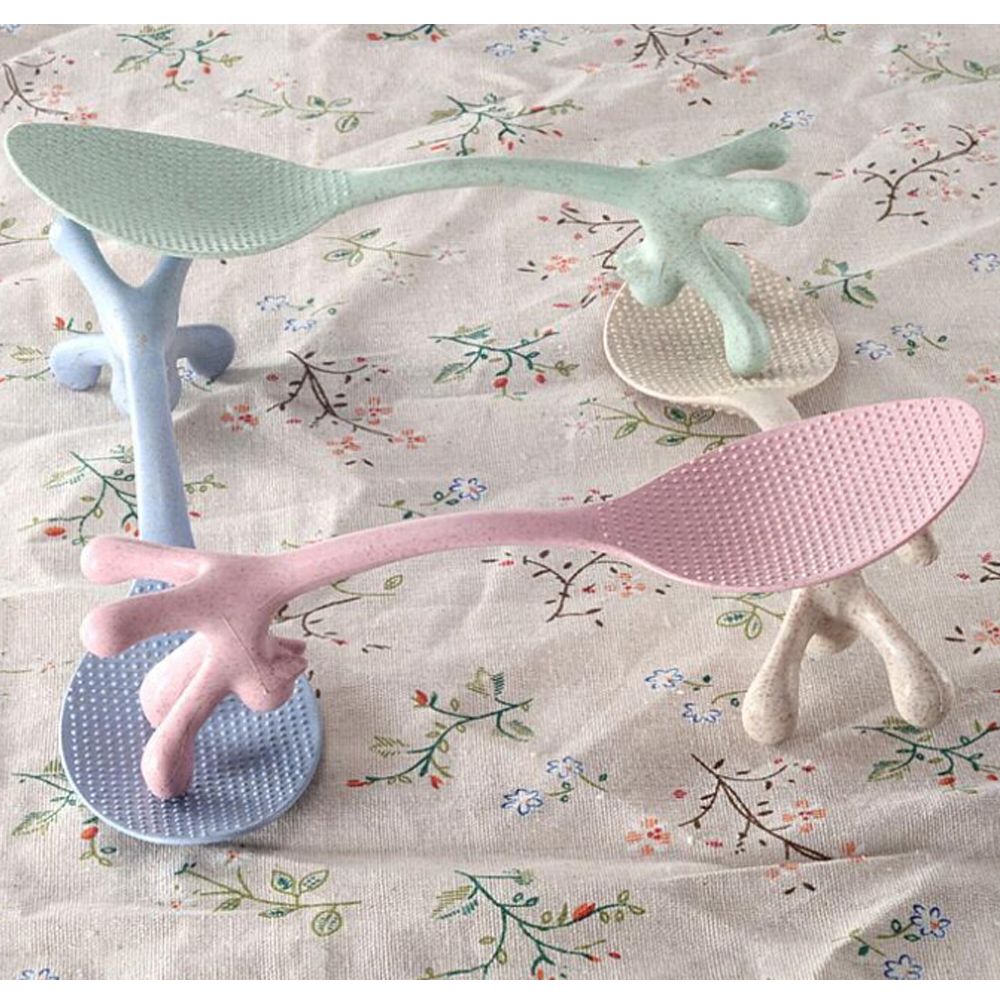 Cartoon Cute Cat Rice Spoon Wheat Straw Vertical S... – Vicedeal