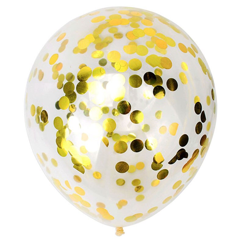 10 stk klare balloner guldstjerne folie konfetti g... – Grandado