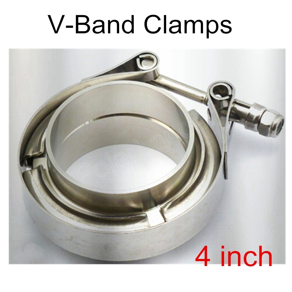 with flanges 4'' inch Quick VBand clamp kit Auto e... – Vicedeal